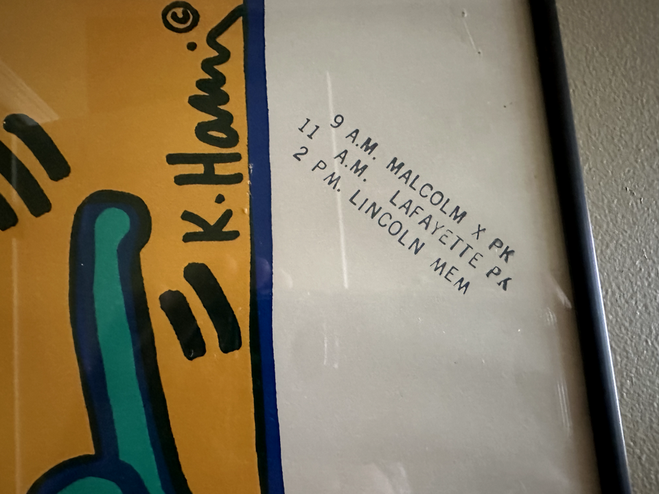 Extremely Rare Vintage Protest Poster Created by Keith Haring | eBay