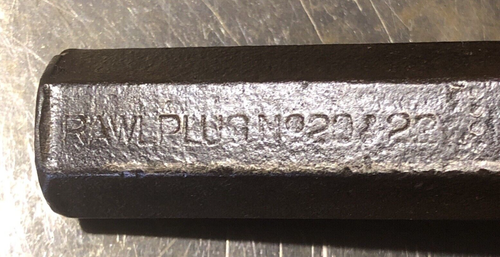 Vintage RAWLPLUG No 20 & 22 England STONE MASON OLD TOOL Star drill ...