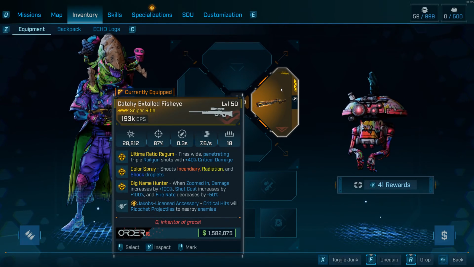 Borderlands 4 (BL4) 🎉 MODDED Fisheye - 193K - COLOR SPRAY/BONUSES | eBay