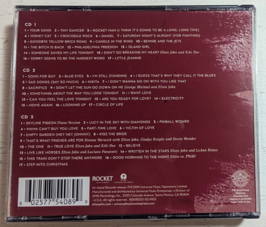 Elton John Diamonds, Three CD Set With Slipcover | eBay