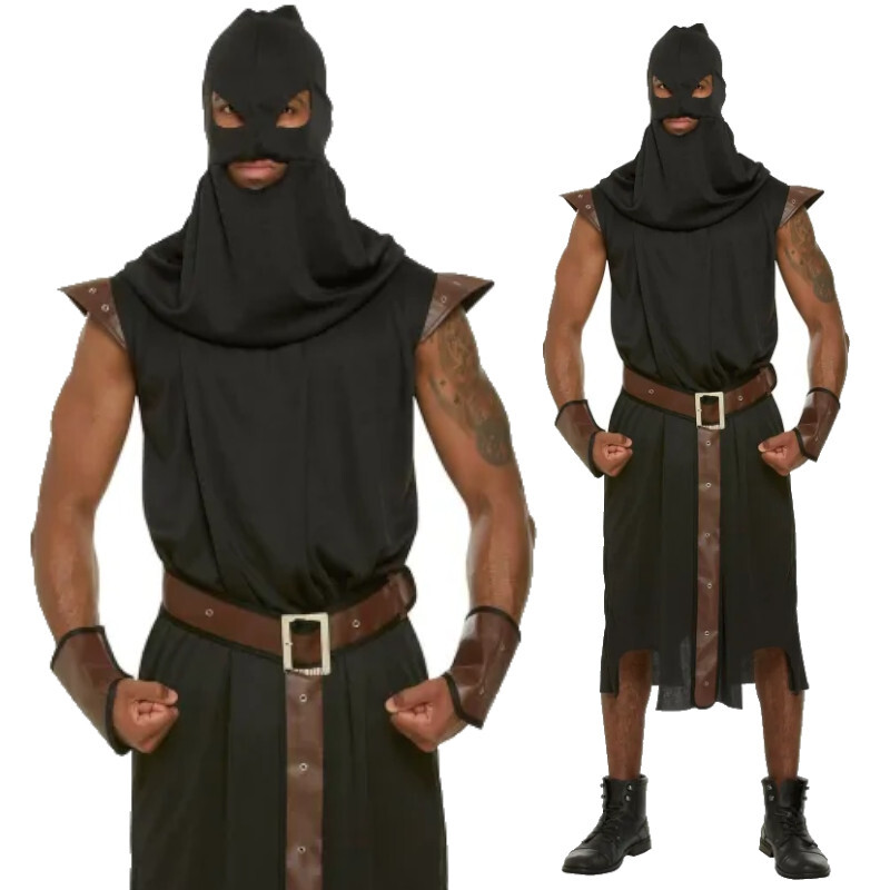 Mens Dungeon Master Executioner Costume Medieval Gothic