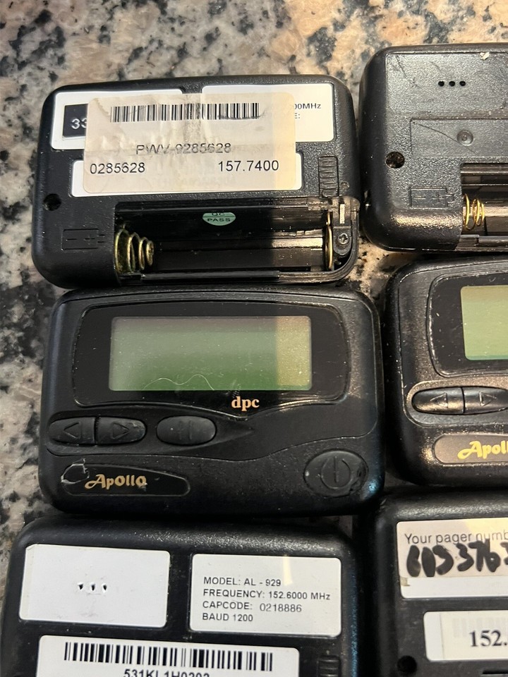 Apollo Pager DPC ALA25.S T60 Gold MHz WORKING (LOT OF 10) | eBay