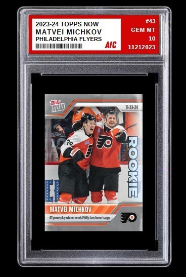 2024 Matvei Michkov Topps NOW Rookie Card Philadelphia Flyers #43 MINT ...