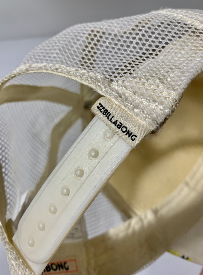 Billabong Hat Mesh Snapback Baseball Cap Waves For Days Cream Color ...
