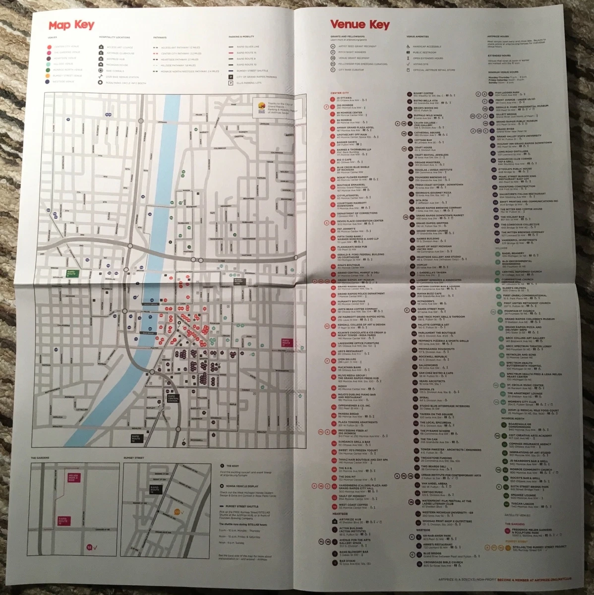 Artprize Grand Rapids Map