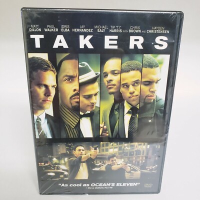 Takers (DVD, 2011, Widescreen) Paul Walker/Matt Dillion/Idris Elba ...