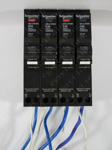 Schneider Square D RCBO QOvs QOE Qwikline 10kA 30mA Circuit Breaker ...