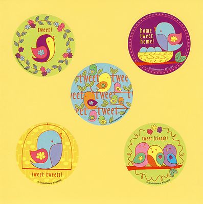 15 Tweet Birds - Large Stickers - Party Favors - Rewards | eBay