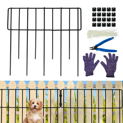 13"x12.6" 19 Pack No Dig Animal Barrier Fence Black Dig Protective ...