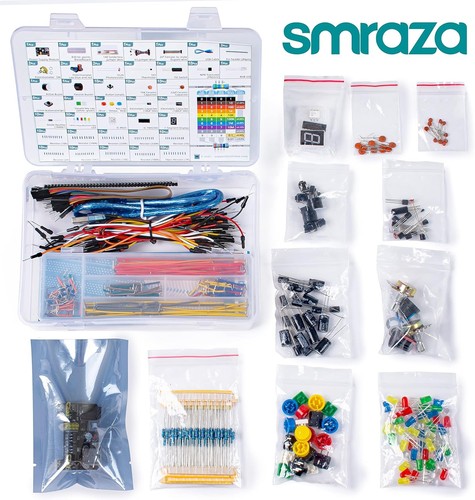 Electronics Component Fun Kit for Arduino with Power Supply Module, F ...