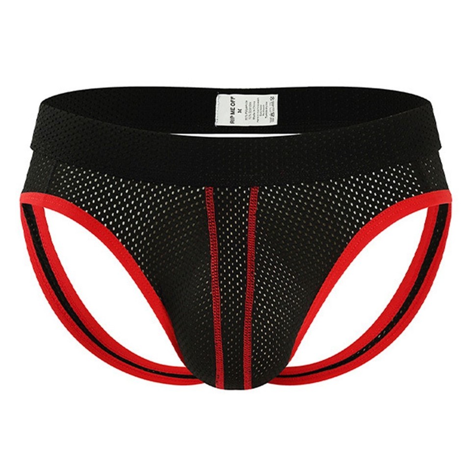 Breathable Mesh Men Thong Backless Underwear with Bulge Pouch for ...