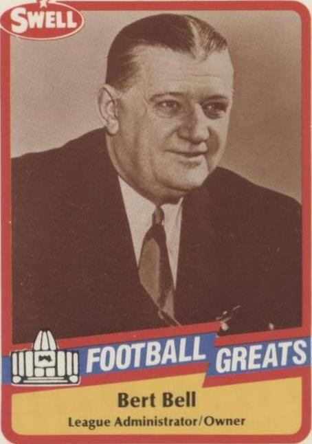 1989 Swell Football Greats - Bert Bell #2 (RC) for sale online | eBay