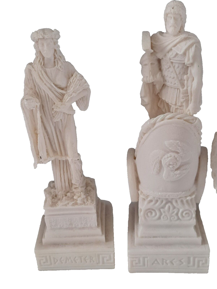 5 Alabaster Statues- Greek Gods- 6.5 inches | eBay