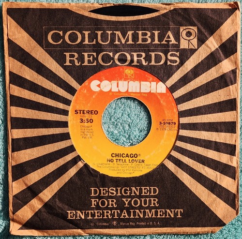 Chicago No Tell Lover B/W Take A Chance 1979 Vinyl 45 RPM Single | eBay