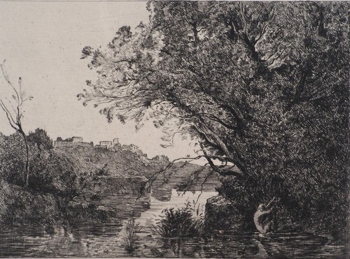 Jb Camille Corot - The Bather, Engraving Signed, Durand Ruel, 1873 | eBay