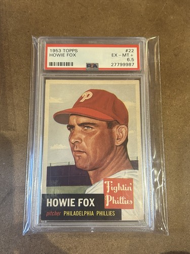 1953 Topps 22 Howie Fox SP. PSA 6 .5 EXMT+ SB1 | eBay