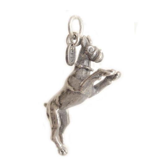 Sterling Silver 3D Boxer Dog Charm Pendant | eBay