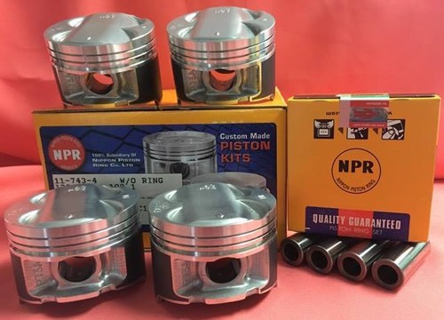 NPR 82mm High Compression Pistons + Rings Acura Integra GSR Civic Type ...