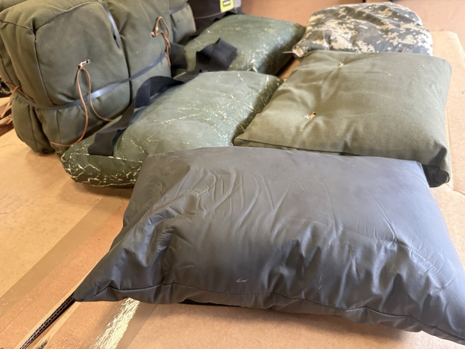 Joblot Vintage Mixed British Military Army Pillows Stretcher Bed ...