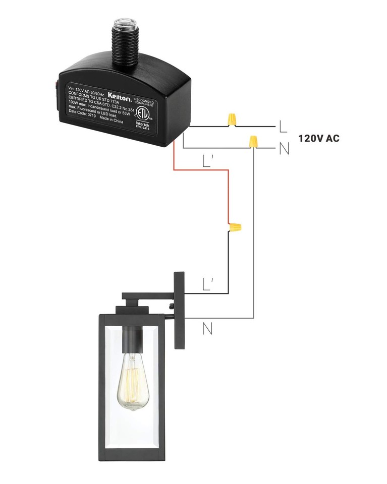 Keilton 120V AC Dusk to Dawn Photocell Light Sensor, Outdoor 1 Pack | eBay