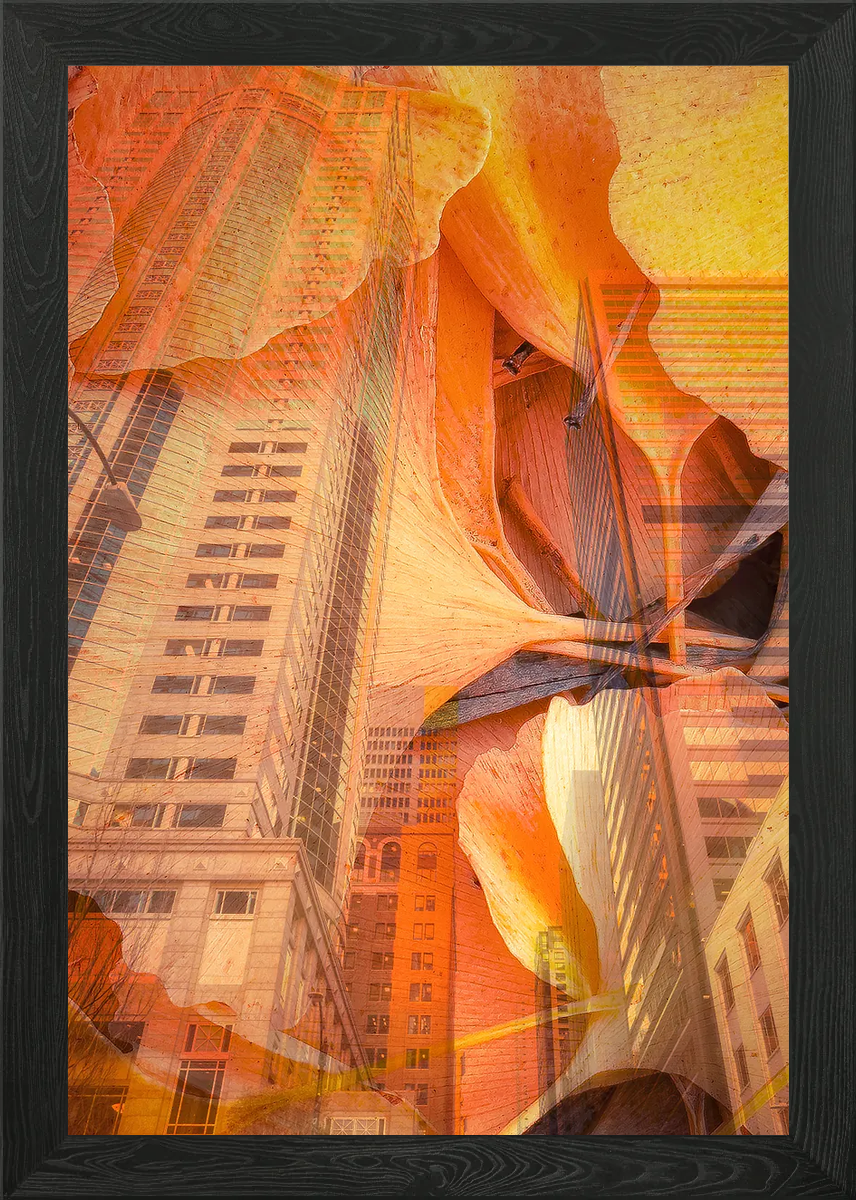 City in Fall Framed Wall Art Poster Canvas Print Picture | eBay UK