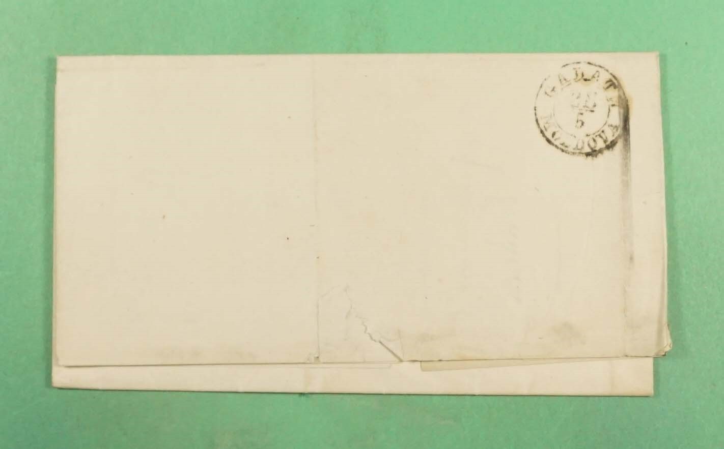 DR WHO 1865 ROMANIA STAMPLESS F/L BUCHAREST TO GALATZ R32205 | eBay