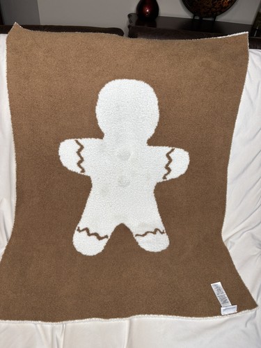 pottery barn Fuzzy Gingerbread Throw Blanket - 40x60 | eBay