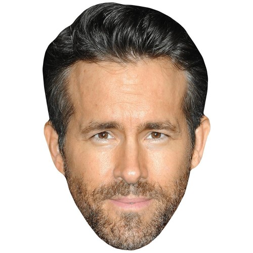 Ryan Reynolds (Brown Hair) Celebrity Mask, Flat Card Face | eBay