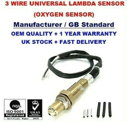 UNIVERSAL LAMBDA SENSOR (OXYGEN SENSOR) 3 WIRE OEM QUALITY | eBay