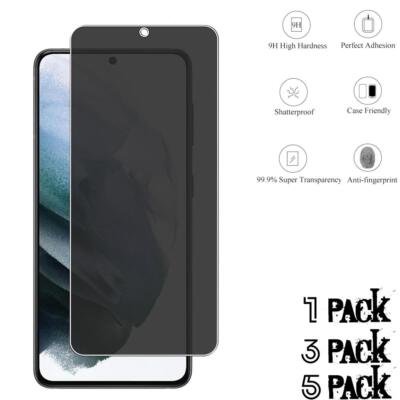 Lot for Samsung Galaxy S21 S21+ S21 ULTRA Anti Spy Privacy Tempered ...