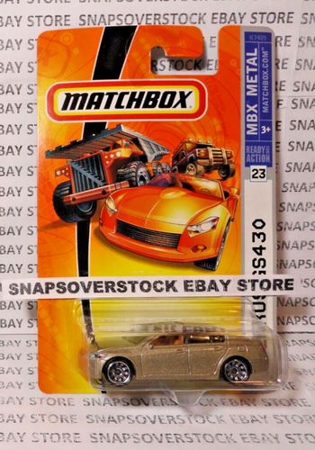 2007 MATCHBOX GOLD LEXUS GS430, MBX #23, 1ST RELEASE NEW MBX MODEL ...