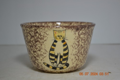 Molly Dallas Pottery Hand Painted Brown Spatterware Sponge Ware Brown ...