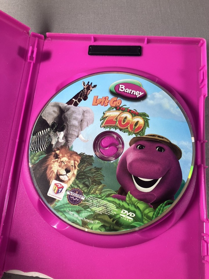 Lot of 3 Barney DVDs Animal ABCs, Let’s Go To The Zoo, Let’s Play ...