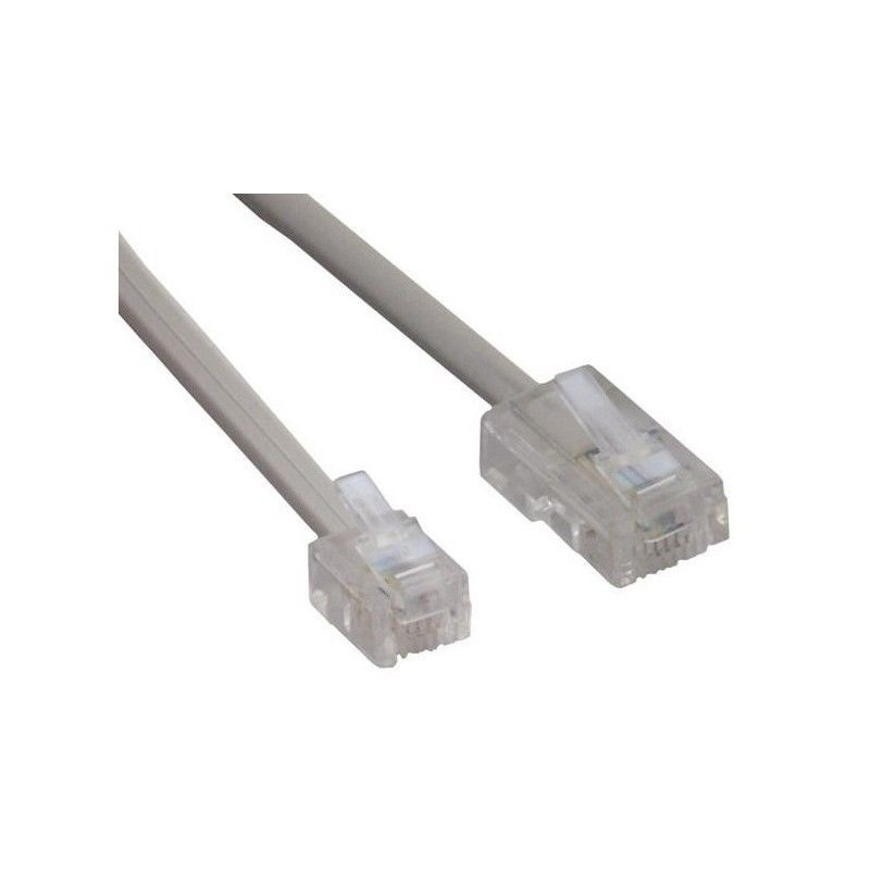 BROADBAND MODEM LEAD CABLE RJ45 TO RJ11 RJ12 6 pins core 0.3m 0.5m 1m ...