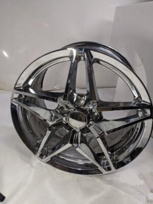 SINGLE CHROME STAGGERED WHEEL/RIM FOR CORVETTE C7 ZR1 18X9.5 J2530 WM ...