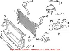 Genuine Mopar Radiator Outlet Hose 68440687AA for sale online | eBay