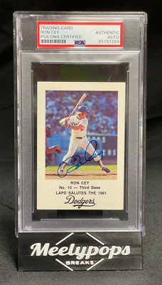 Ron Cey #10 LAPD Salutes The 1981 Dodgers PSA/DNA Authentic Autograph ...