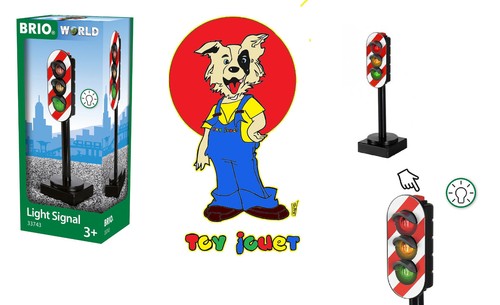 BRIO REF 33743 - FEUX TRICOLORES LUMINEUX POUR TRAIN EN BOIS OBJET NEUF ...