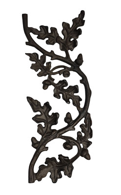 Decorative Cast Iron Running Oak Leaf Panel, Wall or Gate Accent ...