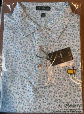 Masters 2025 Augusta - Peter Millar Polo Blue “Azalea Flower” - XL 🔥 ⛳ ...