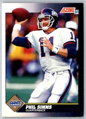 1991 Score Phil Simms #555 Football Card | eBay