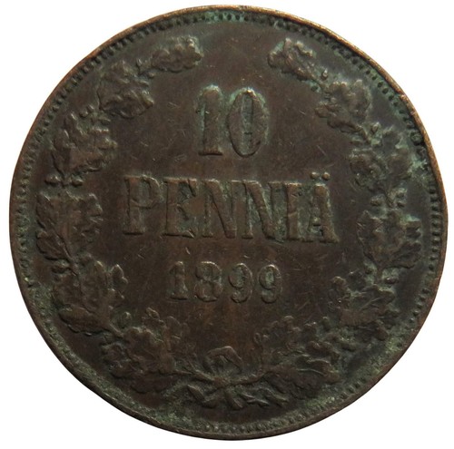 1899 Finland 10 Pennia Coin | eBay UK
