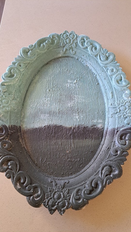 Abigail Ahern Isabella Framed Painting Unique Handpainted Library Dark ...