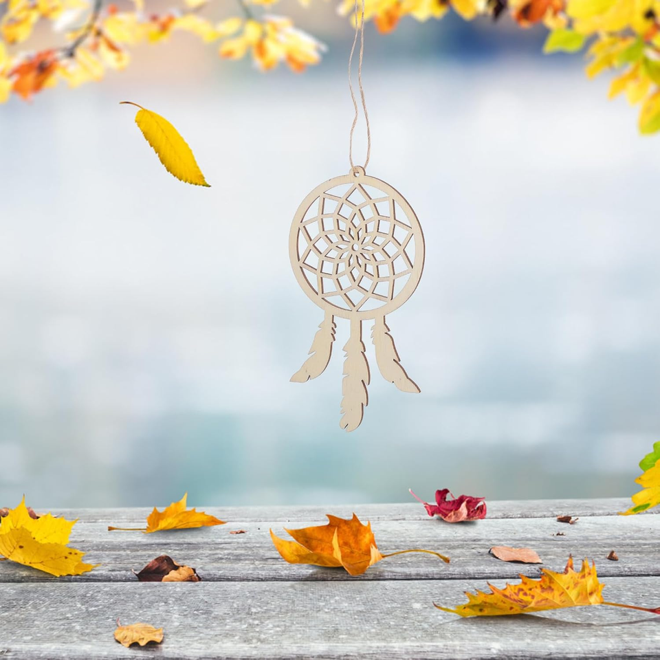 20 Pcs Mini Dream Catcher Small Dream Catcher Wood Craft DIY Kit for ...