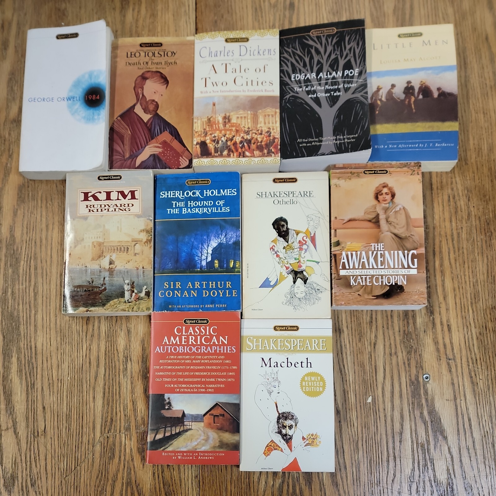 Lot of 11 Vintage SIGNET CLASSICS Paperbacks Orwell, Dickens ...