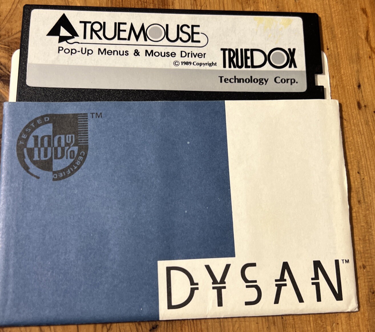 Mouse Driver Pop Up Menus Truemouse Truedox 5.25 Floppy Disk | eBay