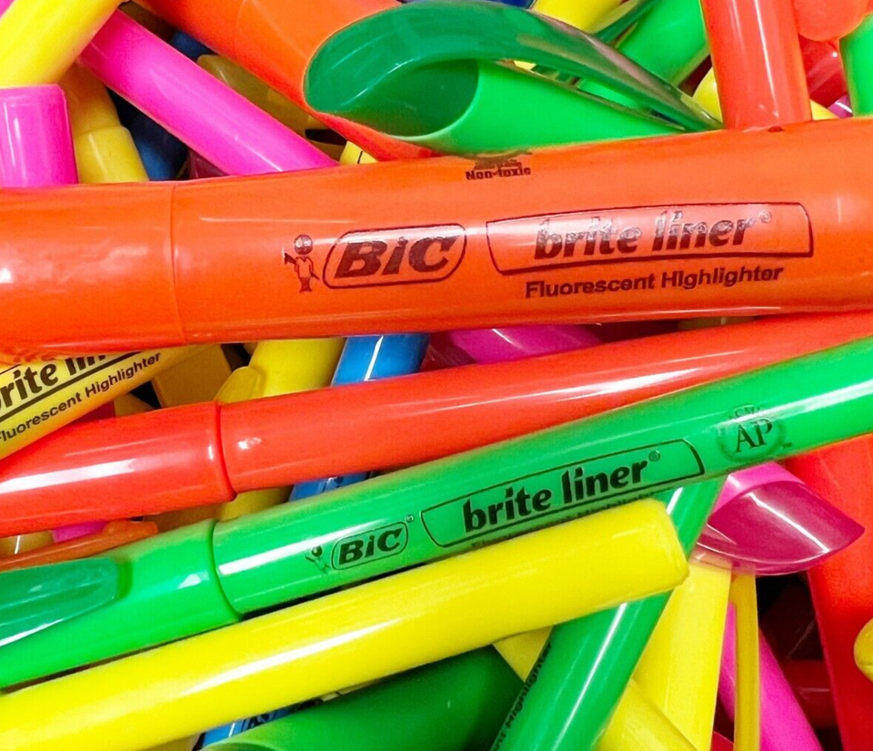 115 BIC Highlighters Multi-Color Highlighter lot of 115 count NEW | eBay