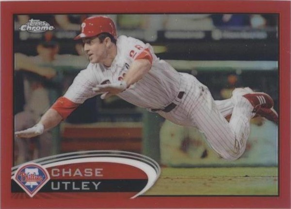 2012 Topps Chrome - Red Refractor #25 Chase Utley /25 for sale online ...