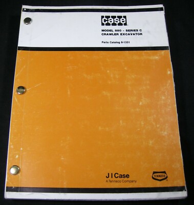 CASE 880C Crawler Excavator Parts Manual Book Catalog Original OEM ...