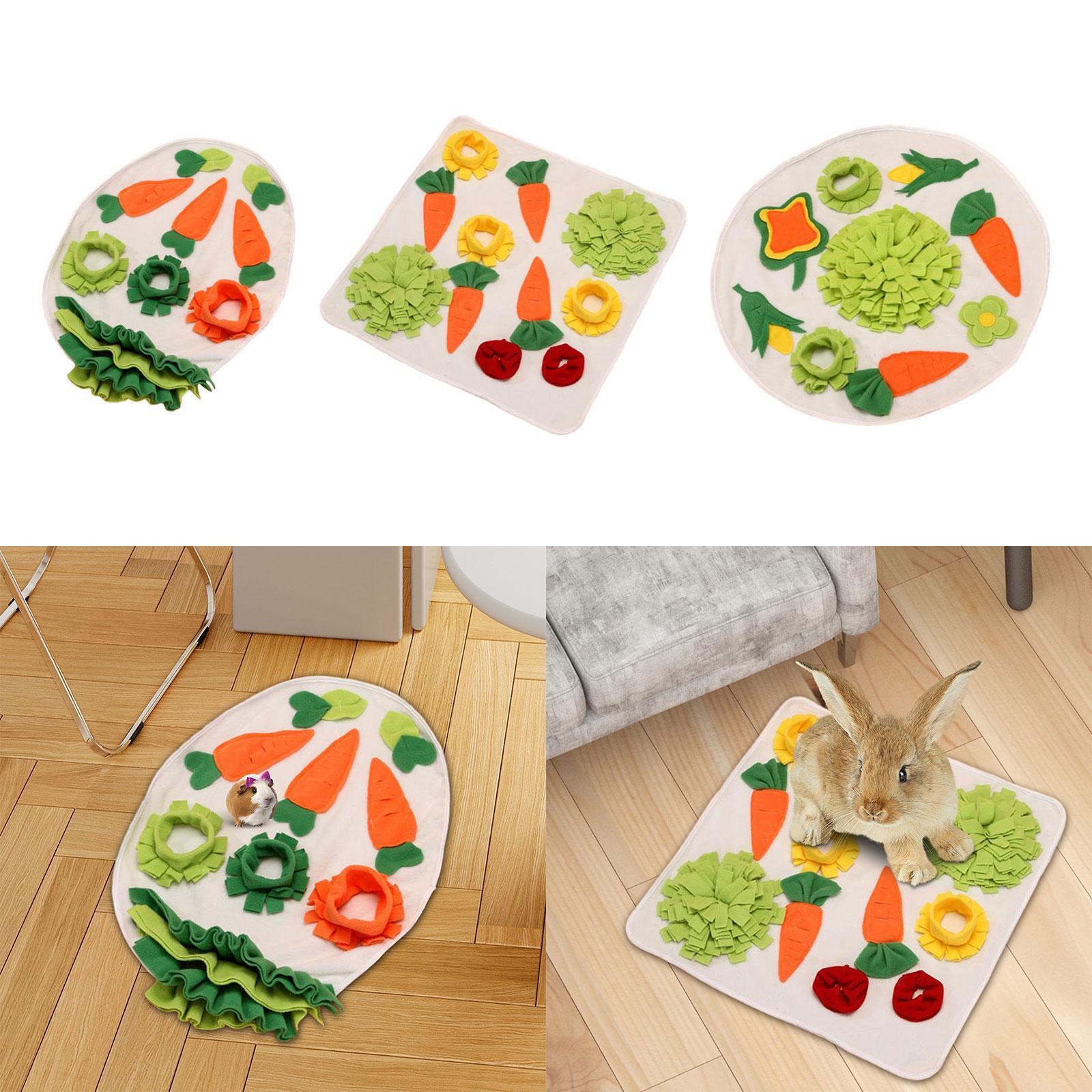 Rabbit Foraging Mat Intelligence Toy Washable feed Game Guinea Pig ...
